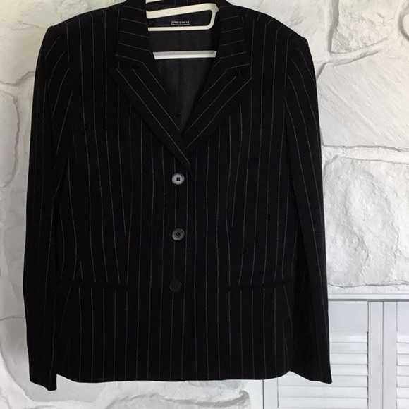 Jones Wear | Jackets & Coats | Jones Wear Suit Jacket Black White Lined ...